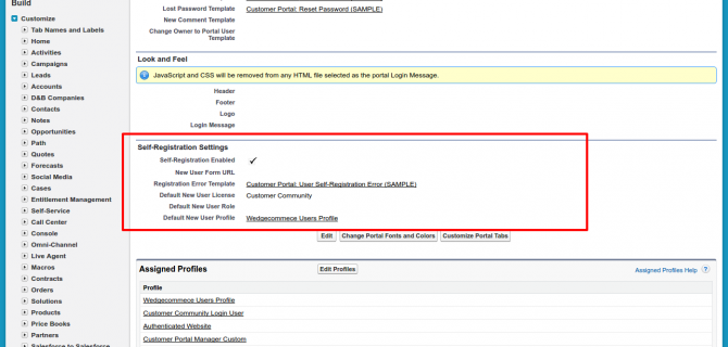 How to create Custom Profile for Registered User in salesforce