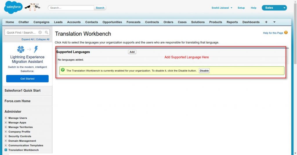 Translation Workbench In Salesforce | WedgeCommerce