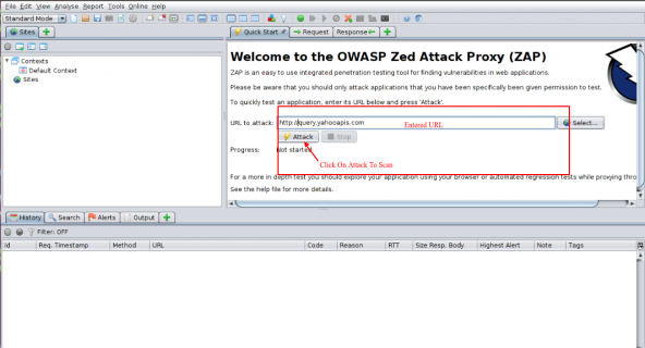 owasp zed attack proxy scan