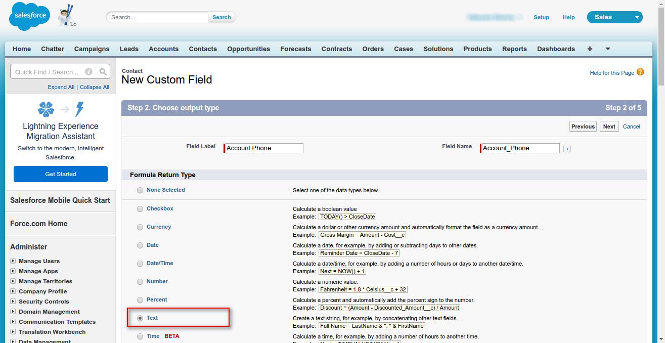 How To Use Formula Field In Salesforce To Set The Value From Parent Object 