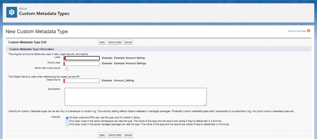Basics of Custom Metadata Types | WedgeCommerce